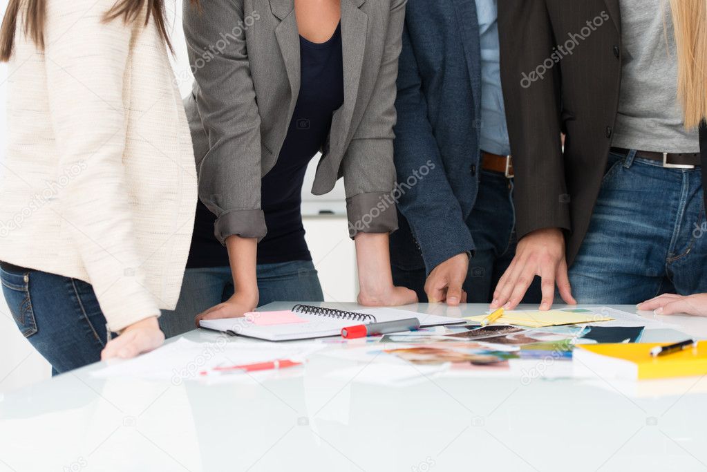 Business people selecting material for a project — Stock Photo © racorn ...