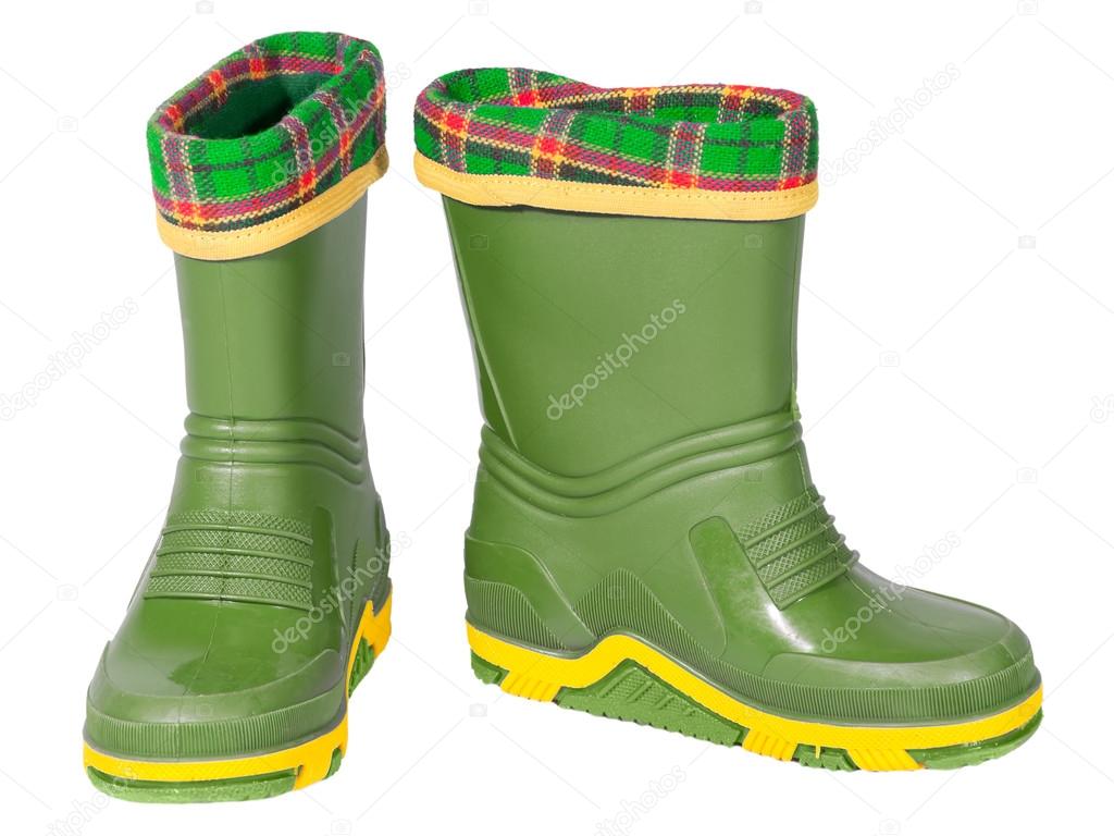 Kids rubber boots Stock Photo by ©SergeyS 46088097