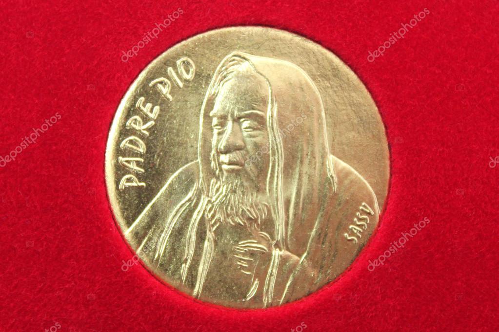 Coin of Padre Pio – Stock Editorial Photo © morfeo86ts #25060897