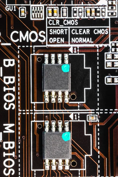 Dual chip BIOS close-up Stock Photo by ©Mark800 50079879