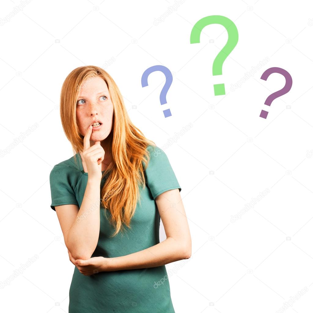 Girl thinking — Stock Photo © photo-deamles #25874993