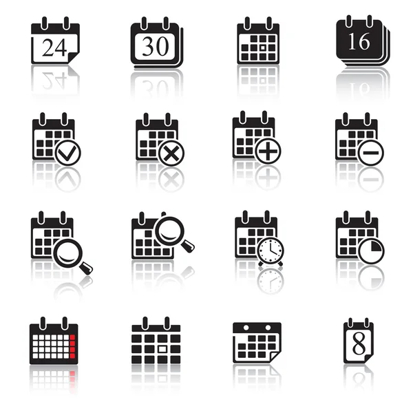 Calendar Icons & Symbols. — Stock Vector © Ner2 #42308229