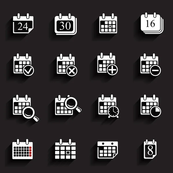 Calendar Icons & Symbols. — Stock Vector © Ner2 #42308229