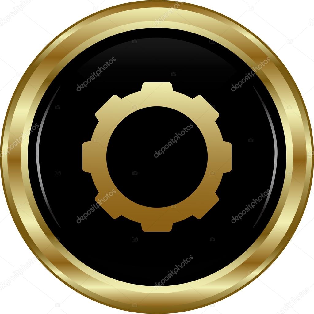 Black And Gold Settings Icon at Hunter Peacock blog