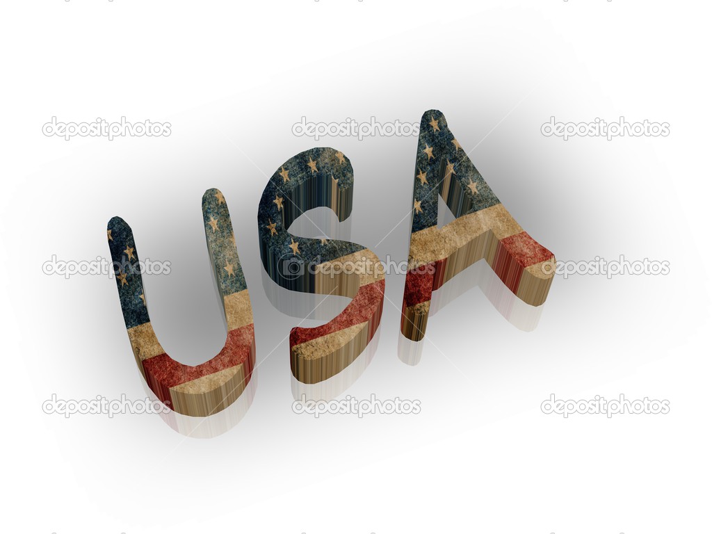 USA Word Text — Stock Photo © mysky #44493659