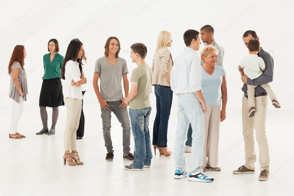 Groups of Talking Stock Photo by ©luminastock 25293875