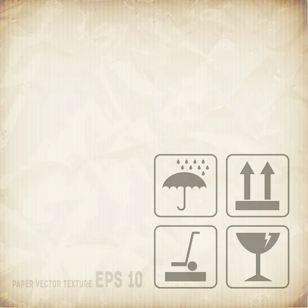 Cardboard packaging symbols Vector Art Stock Images | Depositphotos