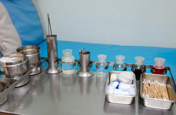 Set of dressing often used supplies in a medical for cleaning wo ⬇ ...