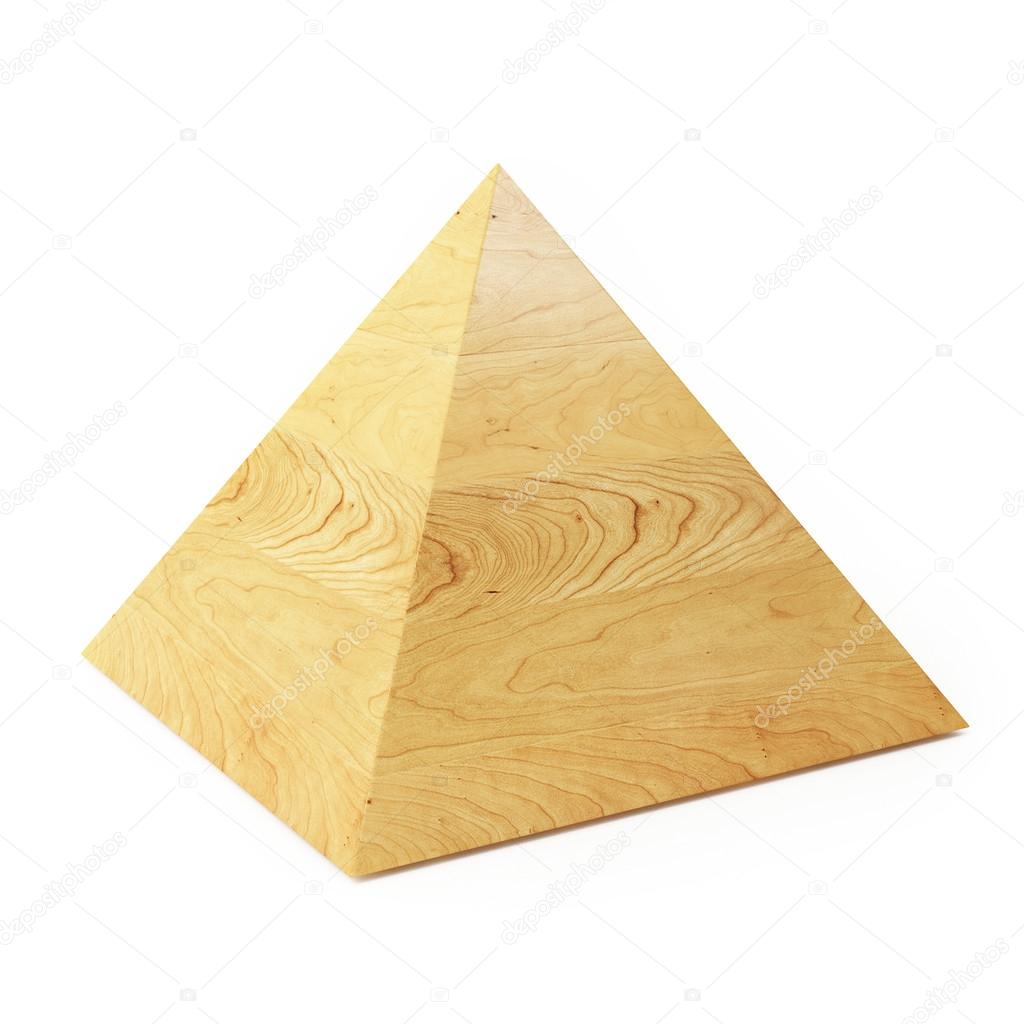 Wooden Pyramid Isolated on White Background Stock Photo by ©CorDesign ...