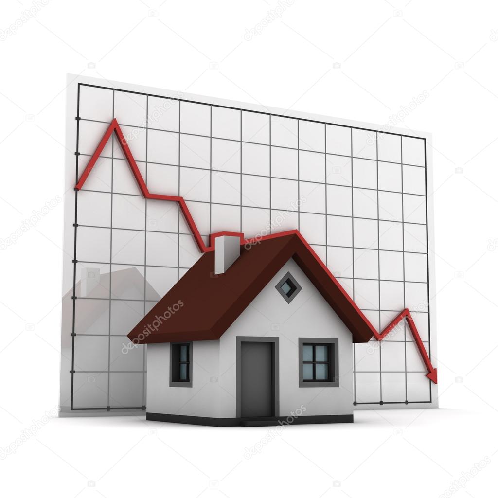 Graph with house Stock Photo by ©imagewell 25210703