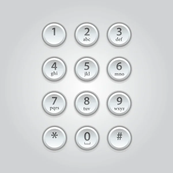 Phone buttons Stock Vector Image by ©ecrow #12095339