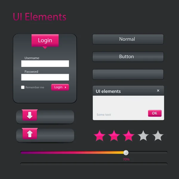 Vector modern user interface elements Stock Vector Image by ...