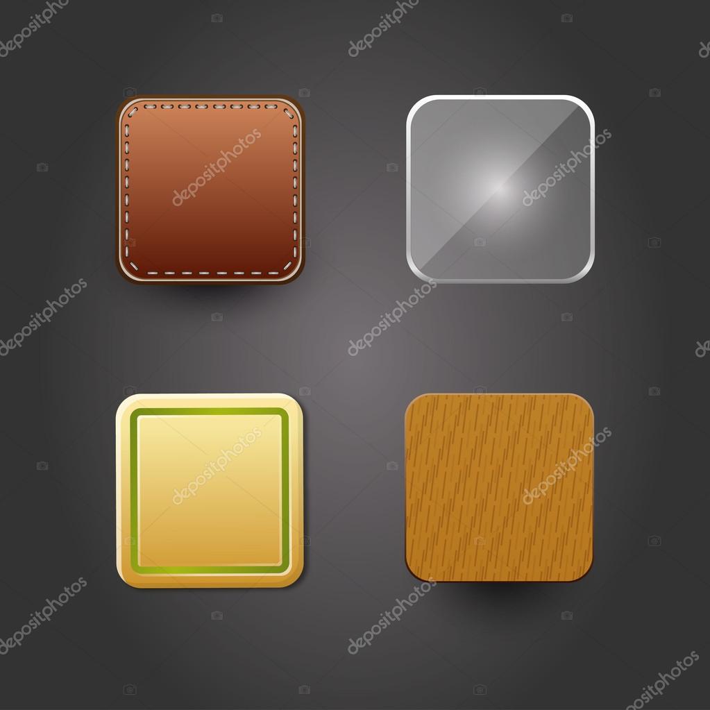High detailed backgrounds for icons Stock Vector Image by ...