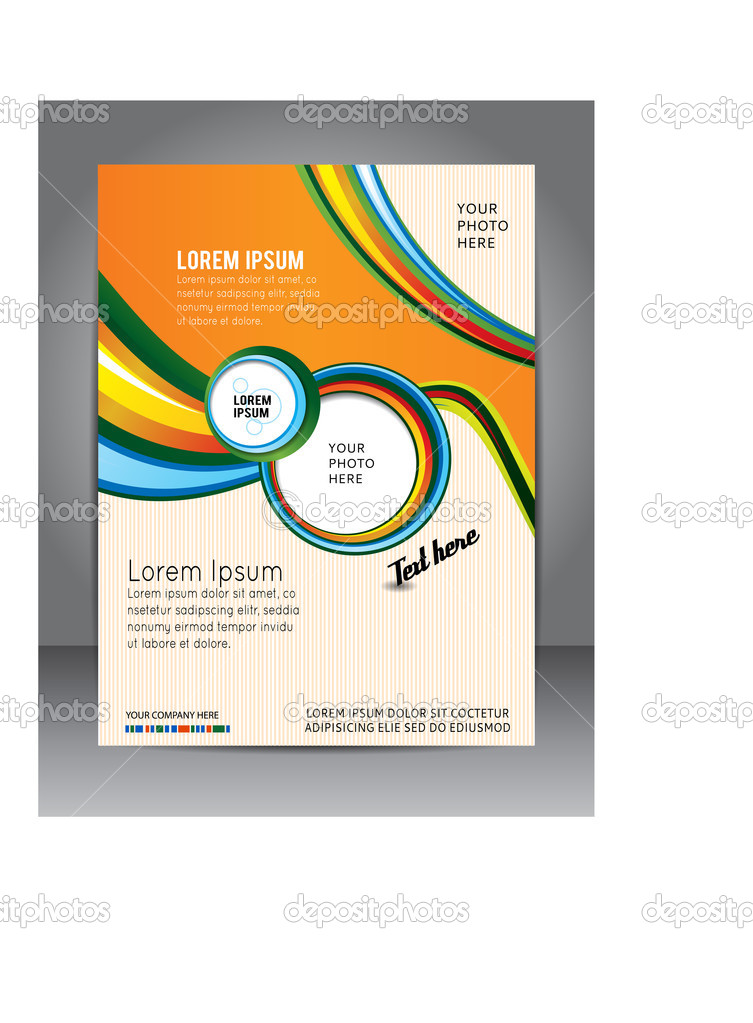 Brochure design content background Stock Vector by ©igordudas 48285307