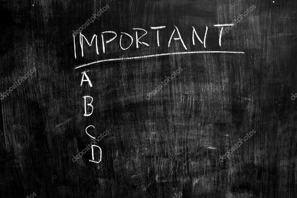 Important list on blackboard Stock Photo by ©lofilolo 28972595