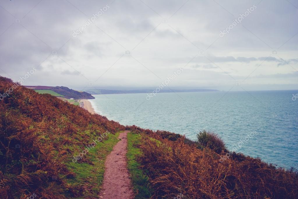 Coastal path in Devon — Stock Photo © lofilolo #35100817