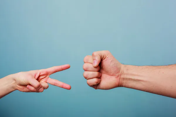 Rock paper scissors Stock Photos, Royalty Free Rock paper scissors ...