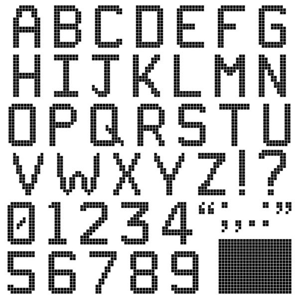 Square Pixel Font ⬇ Vector Image by © solomonjee | Vector Stock 44124015