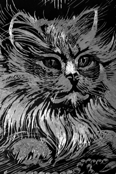 sketch of cat head — Stock Vector © samakarov@mail.ru #103541592