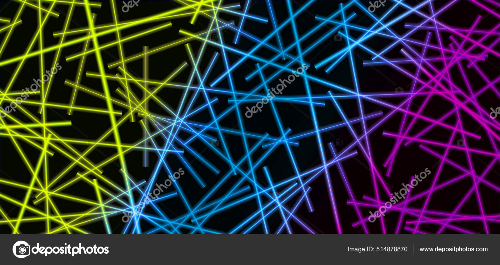 Abstract Background Neon Laser Effect Multicolor Vector Format Stock ...
