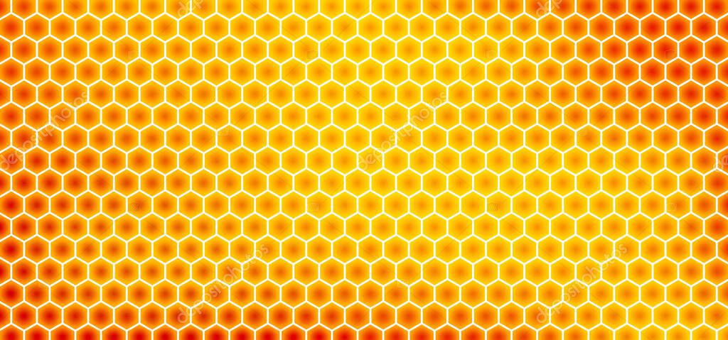 Textura de fondo realista y patrón de panal en formato vectorial 2023