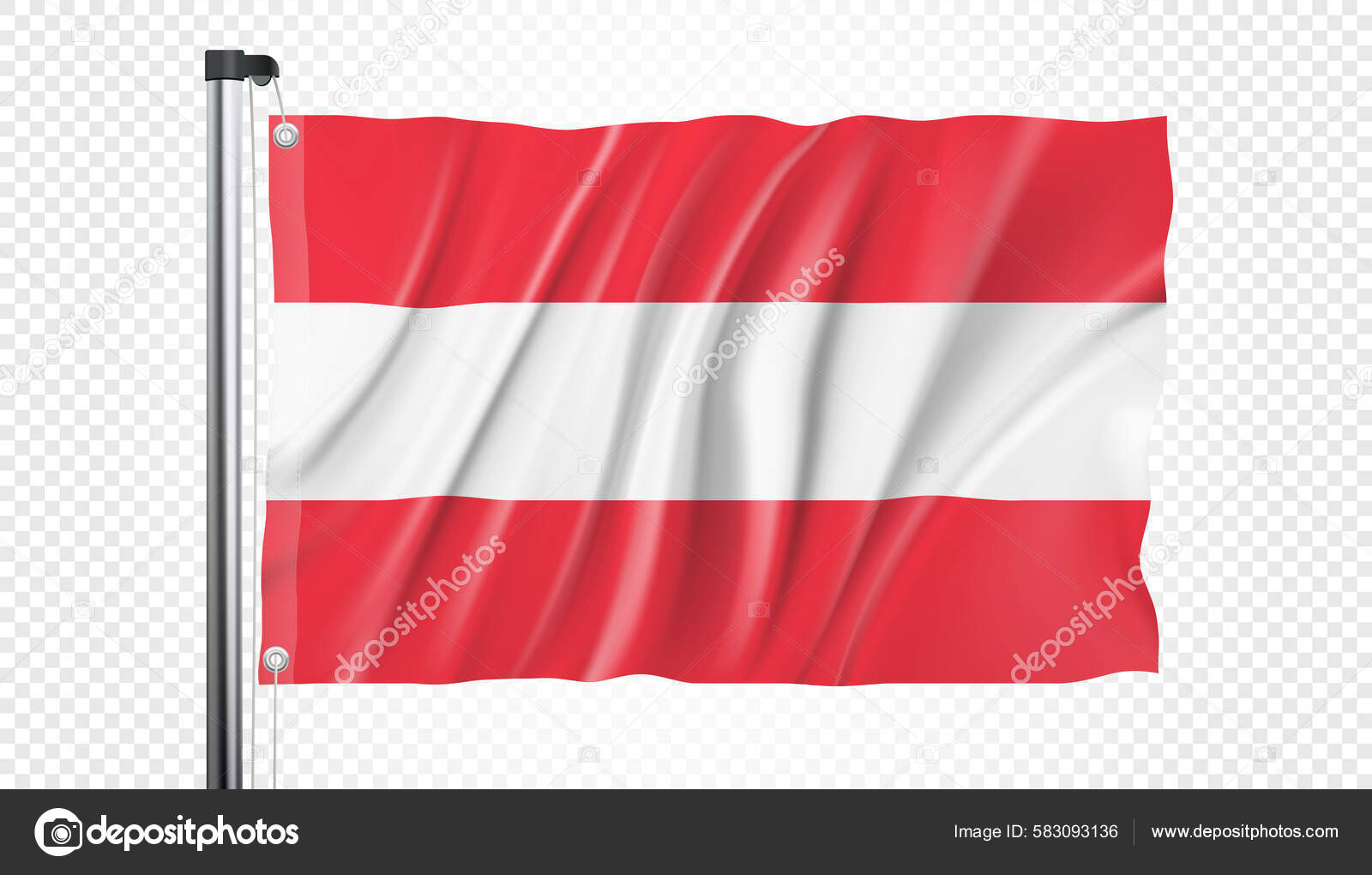 Flag Austria Transparent Background Vector Format Stock Vector Image by ...