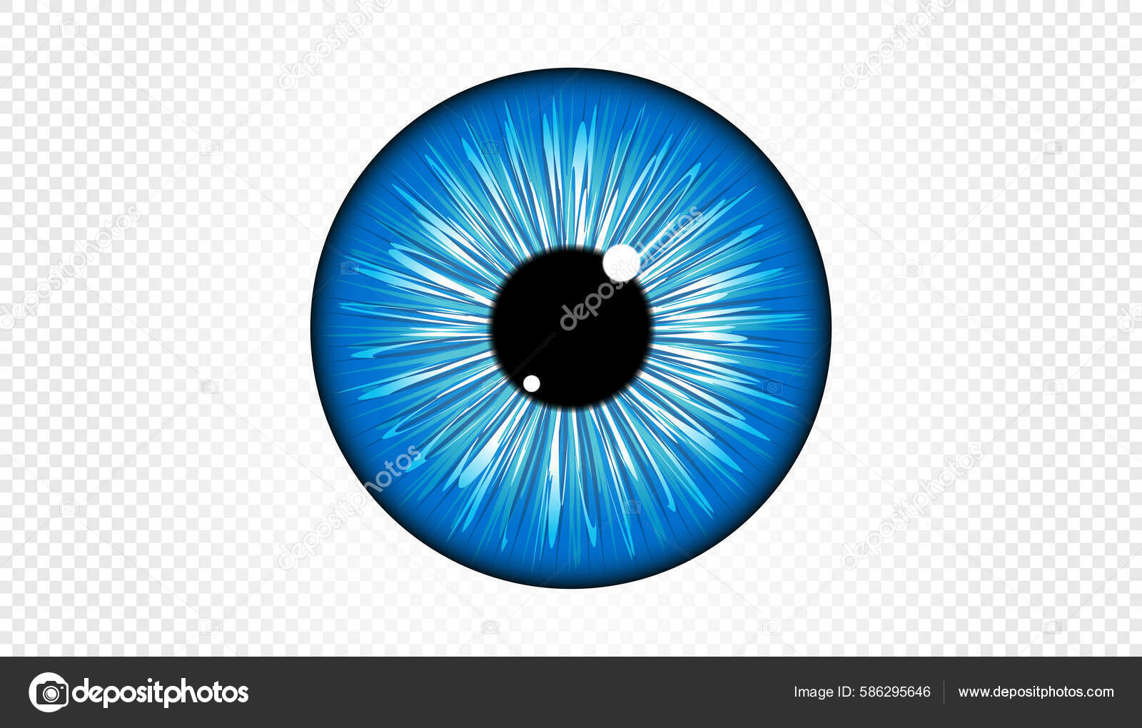 Blue Eye Iris Vector Format Stock Vector by ©Microstock77 586295646