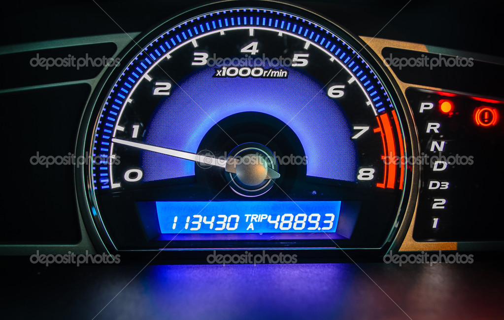 Car console at start point Stock Photo by ©lasalus 32273219