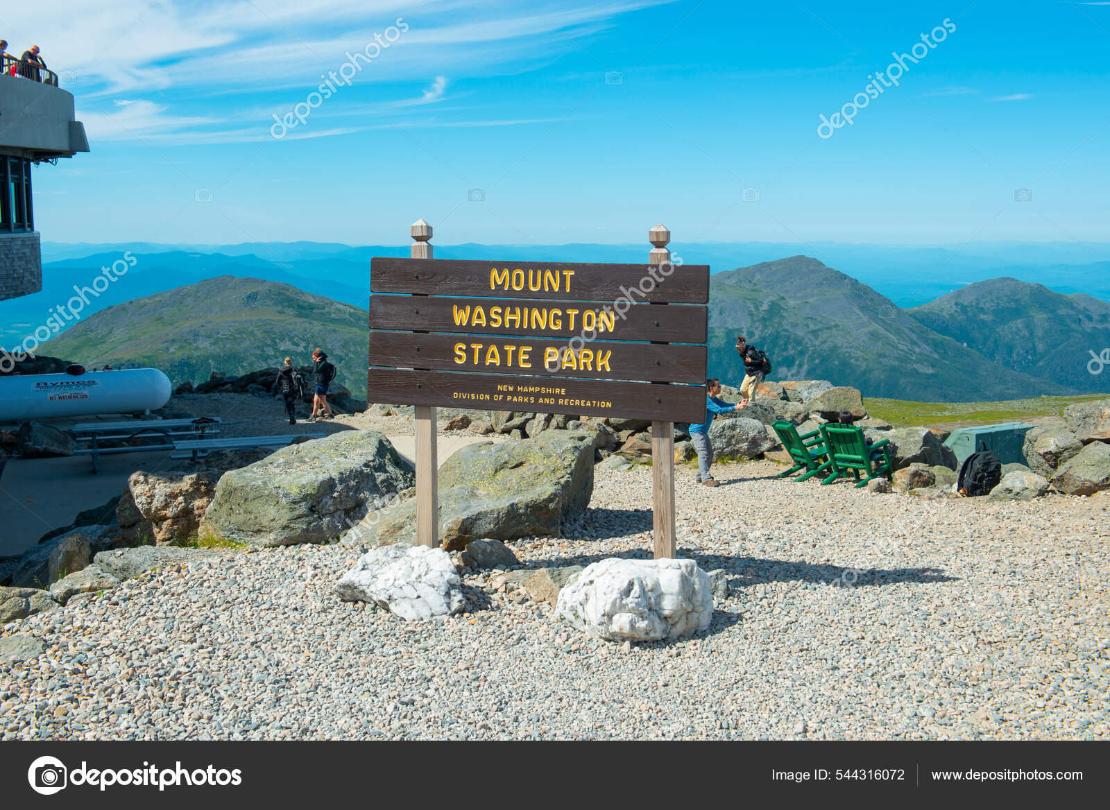 Mount Washington State Park Sign Summer Top Mount Washington White ...