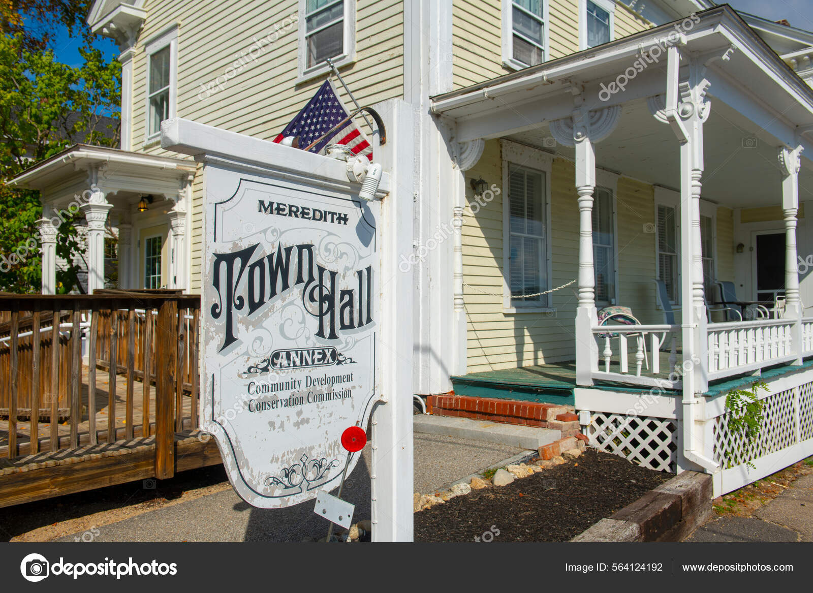 Meredith Town Hall Sign Main Street Historic Town Center Meredith ...