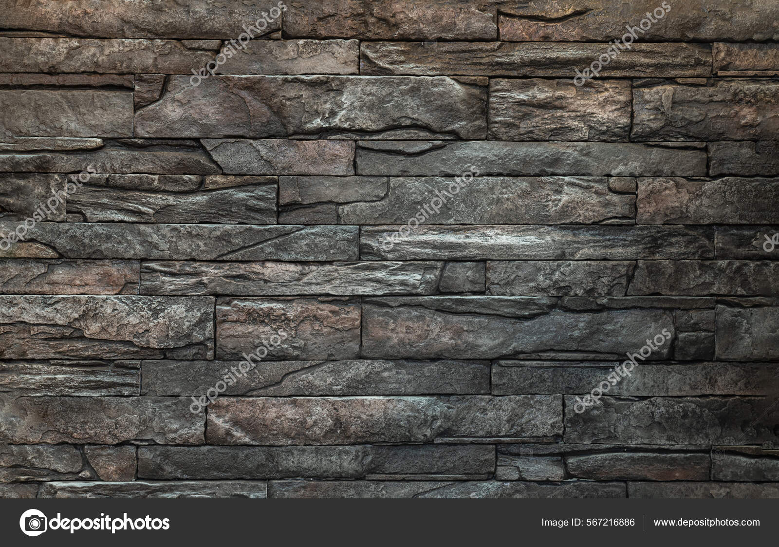 Black Stone Cladding Texture