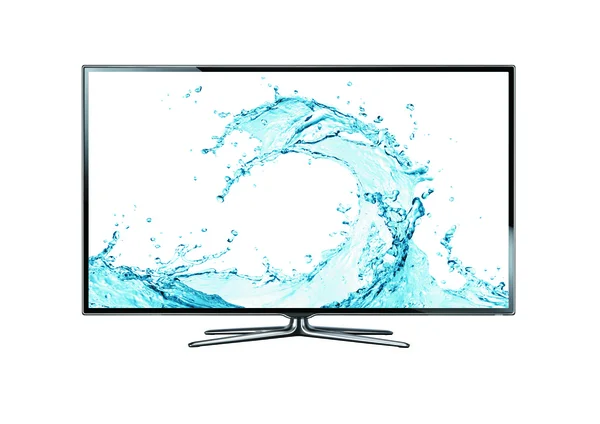 televisor aislado sobre fondo blanco 2024