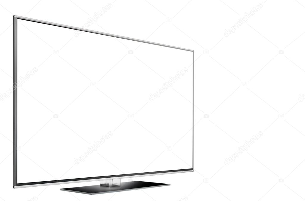 televisor aislado sobre fondo blanco 2024