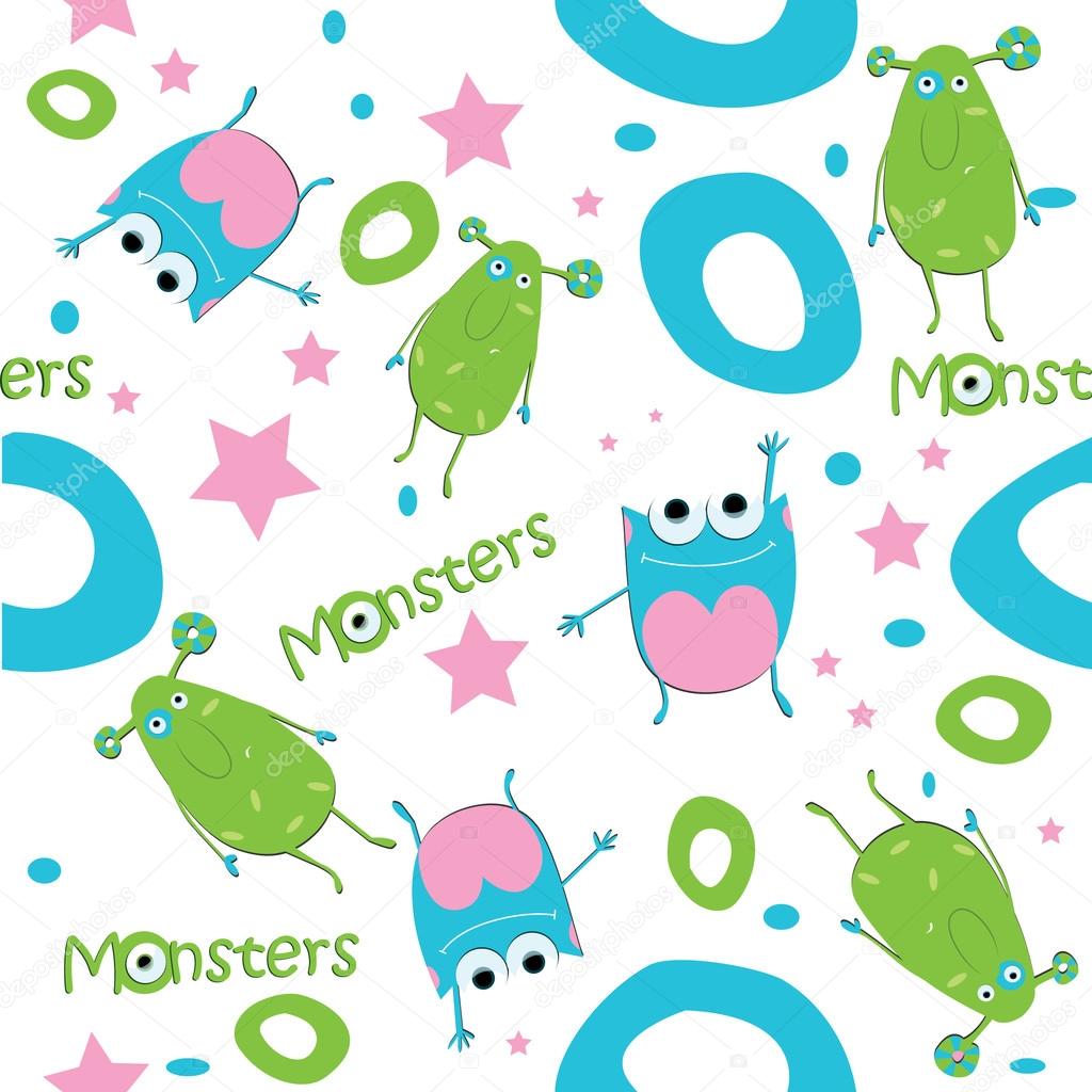 Vector background. Monsters. UFO Stock Vector Image by ©utchenko_olga ...