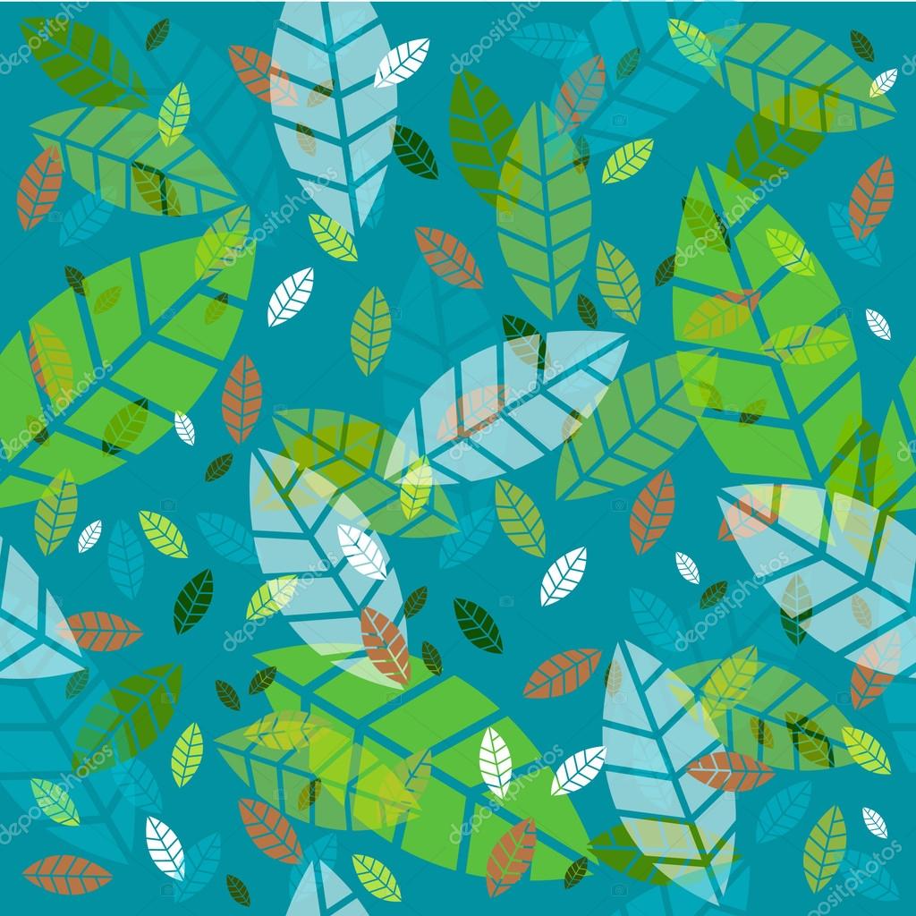Vector background with leaves Stock Vector Image by ©utchenko_olga ...