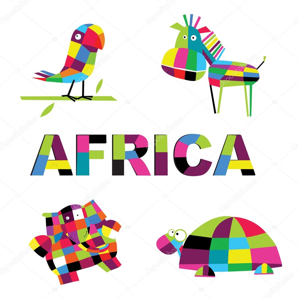 Vector funny animals Stock Vector Image by ©utchenko_olga #29504659