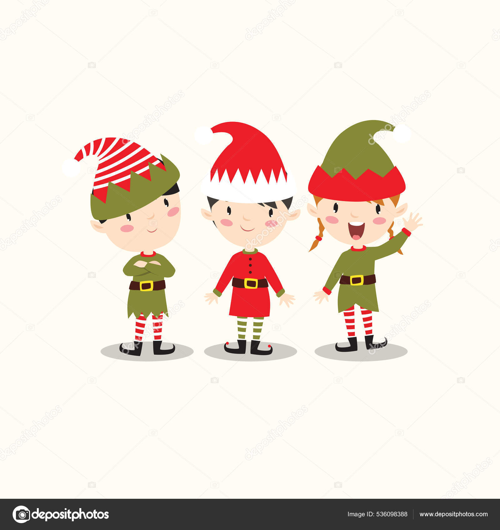 Simpatici Clipart Di Elfi Di Natale