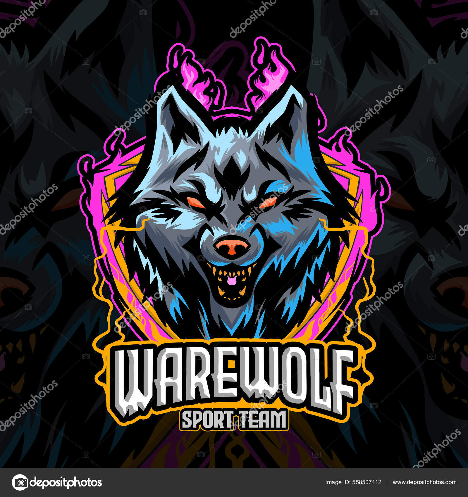 Wolf Basketball Logo Premium Vector | WOLVES SPORTS LOGO DESIGN