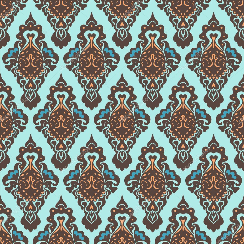 Victorian damask vector seamless pattern Stock Vector by ©astya 30515597