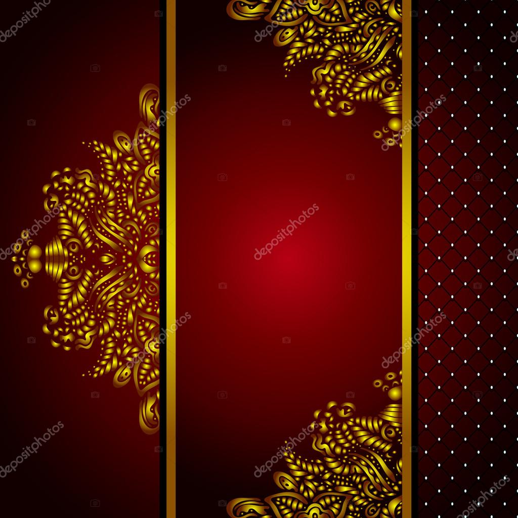Royal Golden Frame Menu card Vector Stock Vector by ©astya 32254599