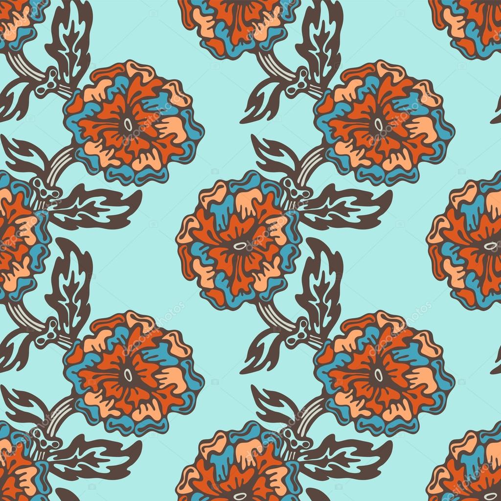 Vector de patrón sin costura botánico floral Vector de stock por ©astya 41739161