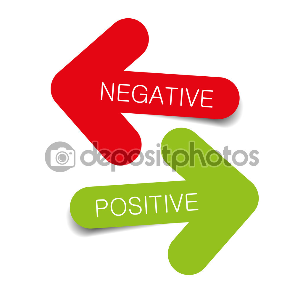 Flechas de ilustración positiva negativa Vector de stock por ©garganel ...