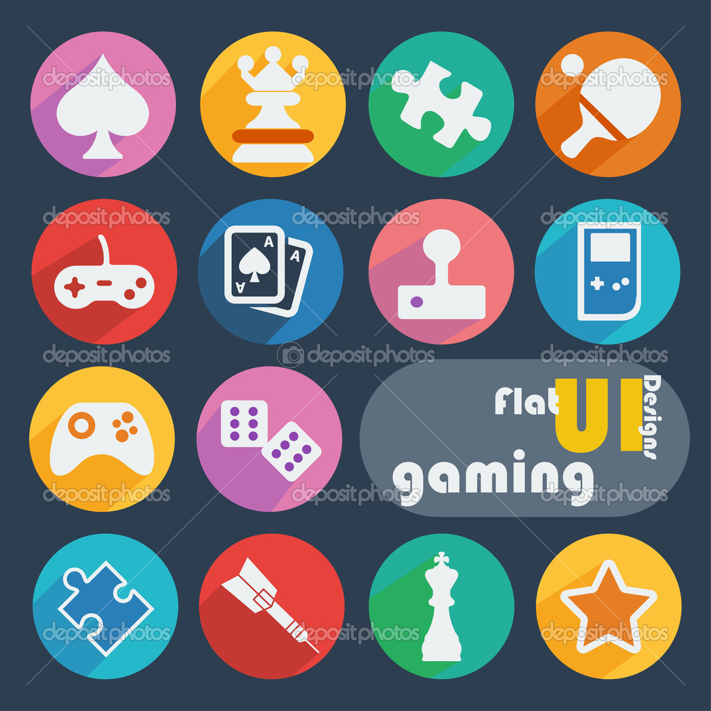 Icons for Gaming Stock Vector Image by ©delpieroo #50949857