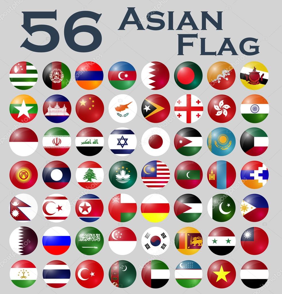 Asian Flags And Names