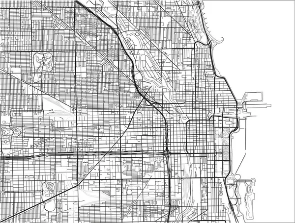 Vector City Map Chicago Well Organized Separated Layers Stock Vector by ...