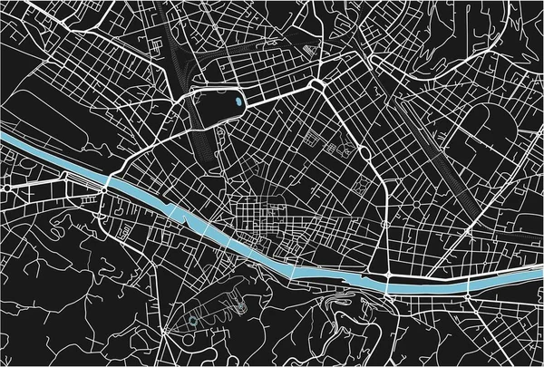 Blue White Vector City Map Florence Well Organized Separated Layers Stock Vector by ©delpieroo ...