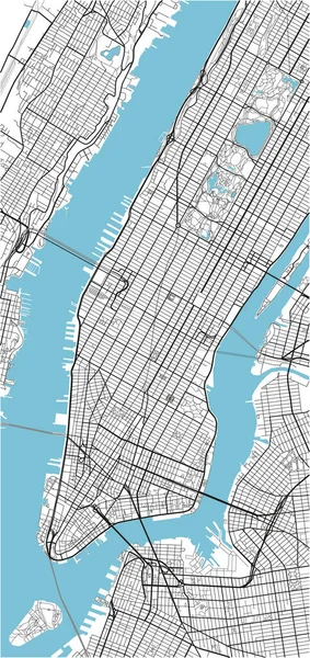 Vector City Map New York Well Organized Separated Layers Stock Vector by ©delpieroo 543949798