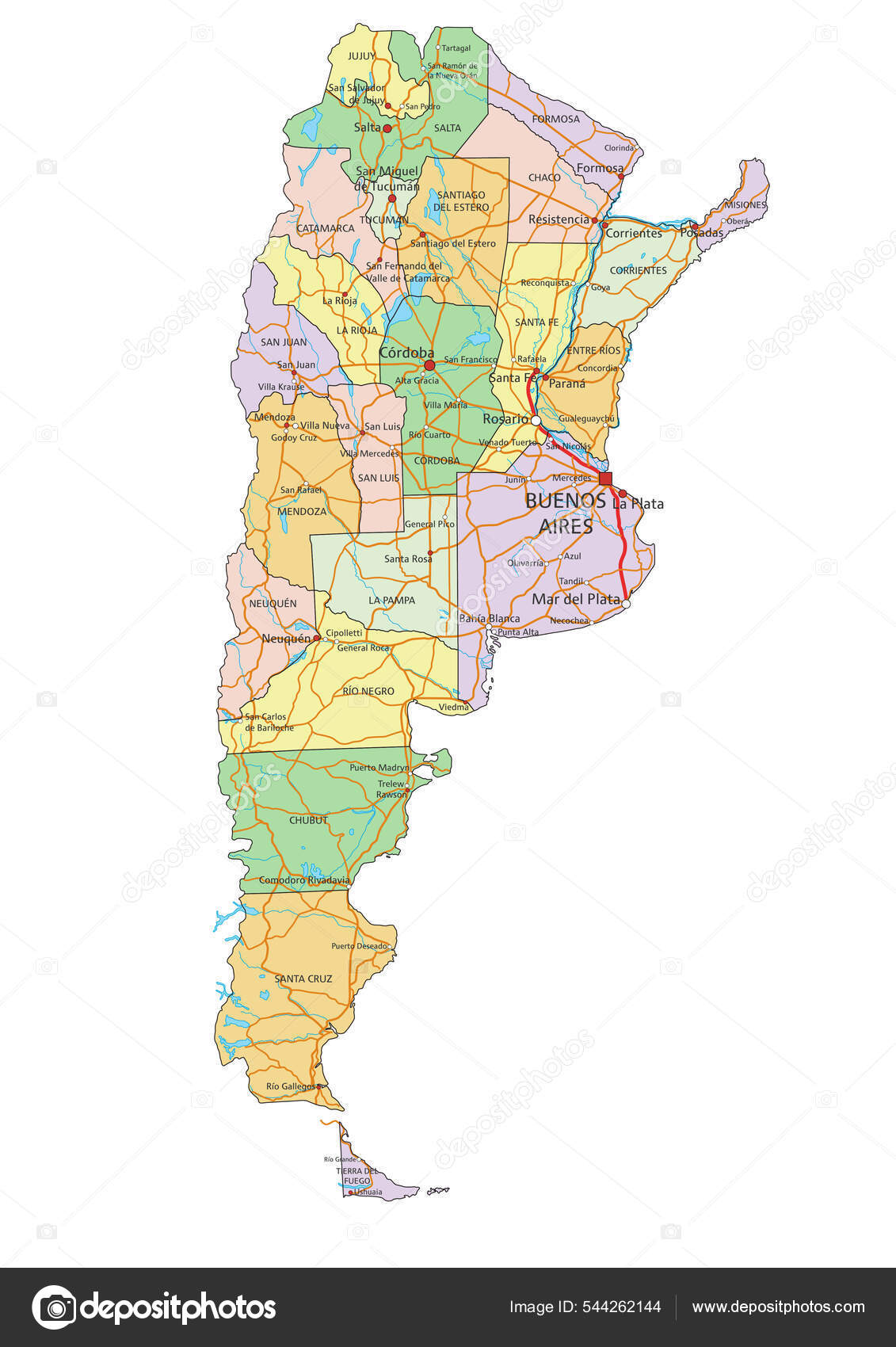 Mapa Politico Argentino Mapa N3 ARGENTINA Politico X40h (13657) CASA
