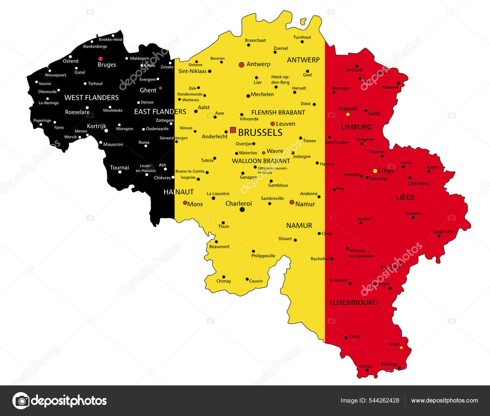 Belgium Political Map