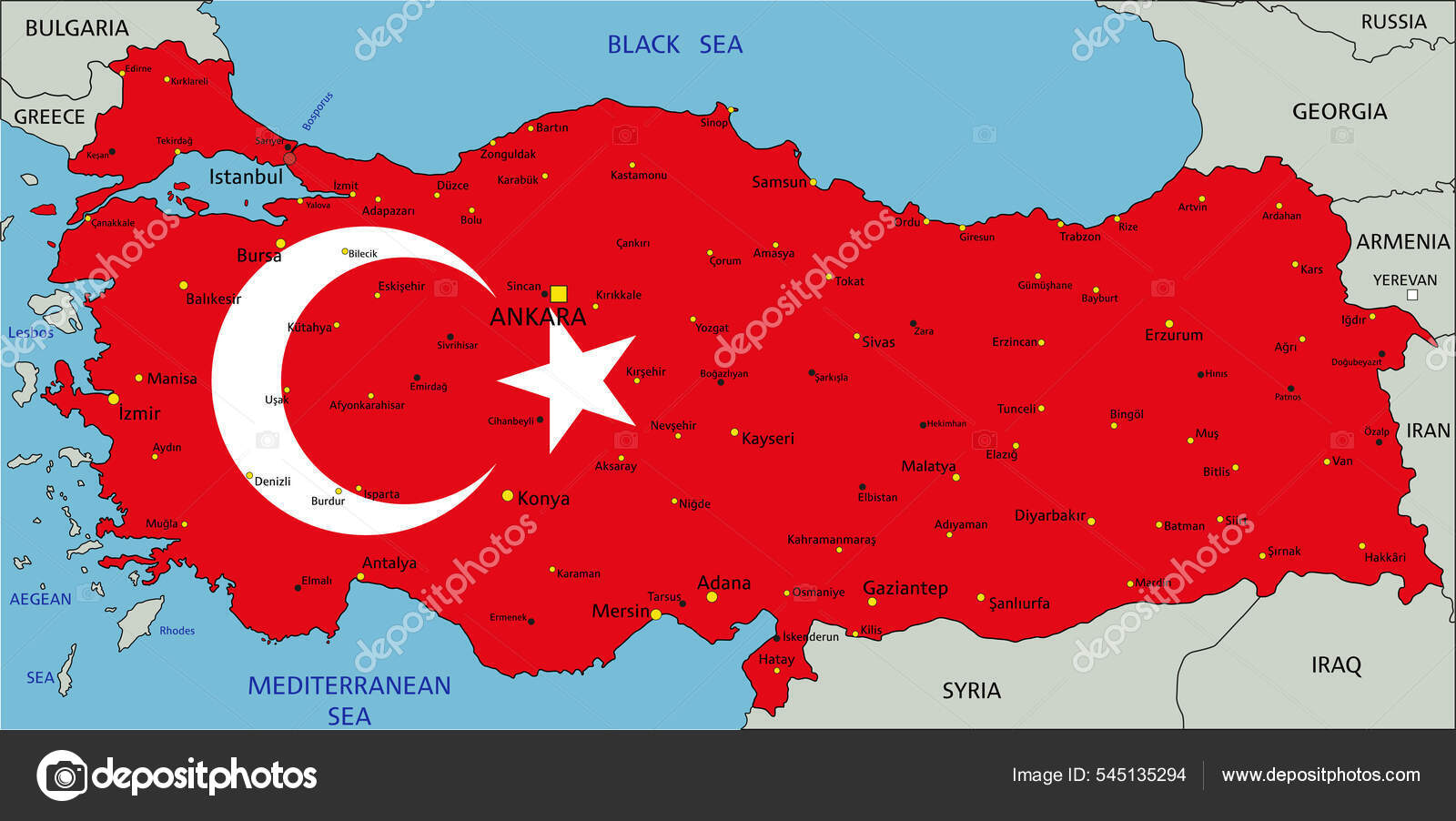 Mapa Político De Turquía La Geopolítica De Turquía Mapas De El